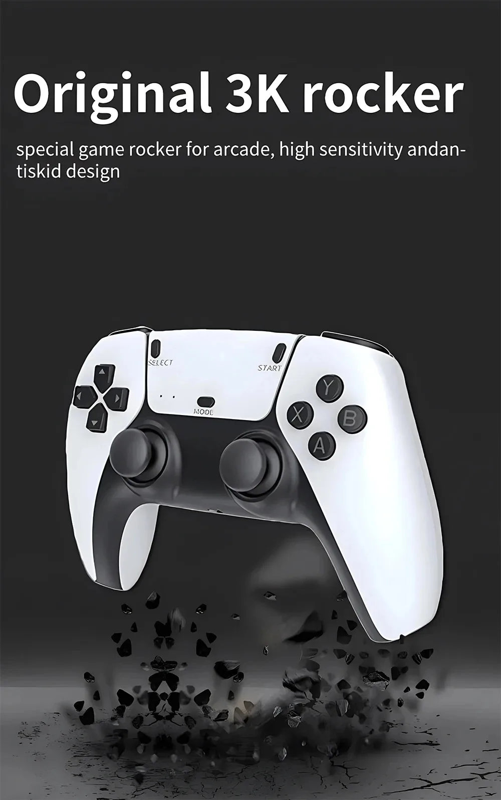 M15 4K Classic Arcade TV Game Wireless Console 128G Game Stick Gamepad ...